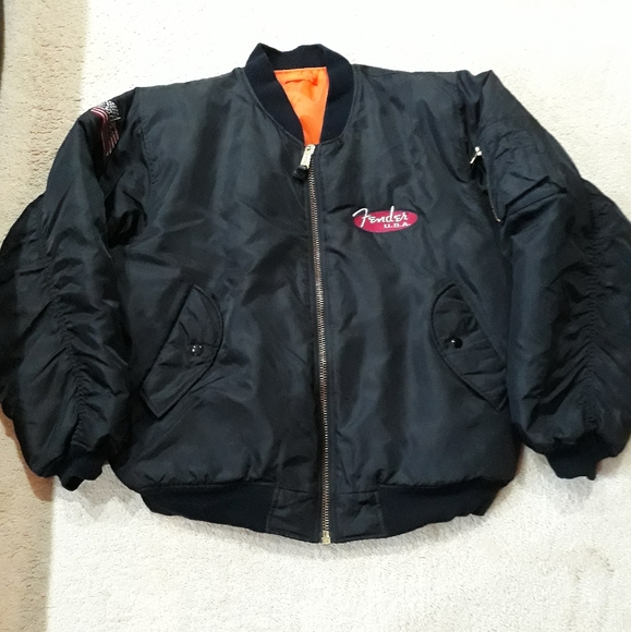 Fender | Jackets & Coats | Rare 9s Fender Jacket Flyer Intermediate Ma In Excellent Condition ...